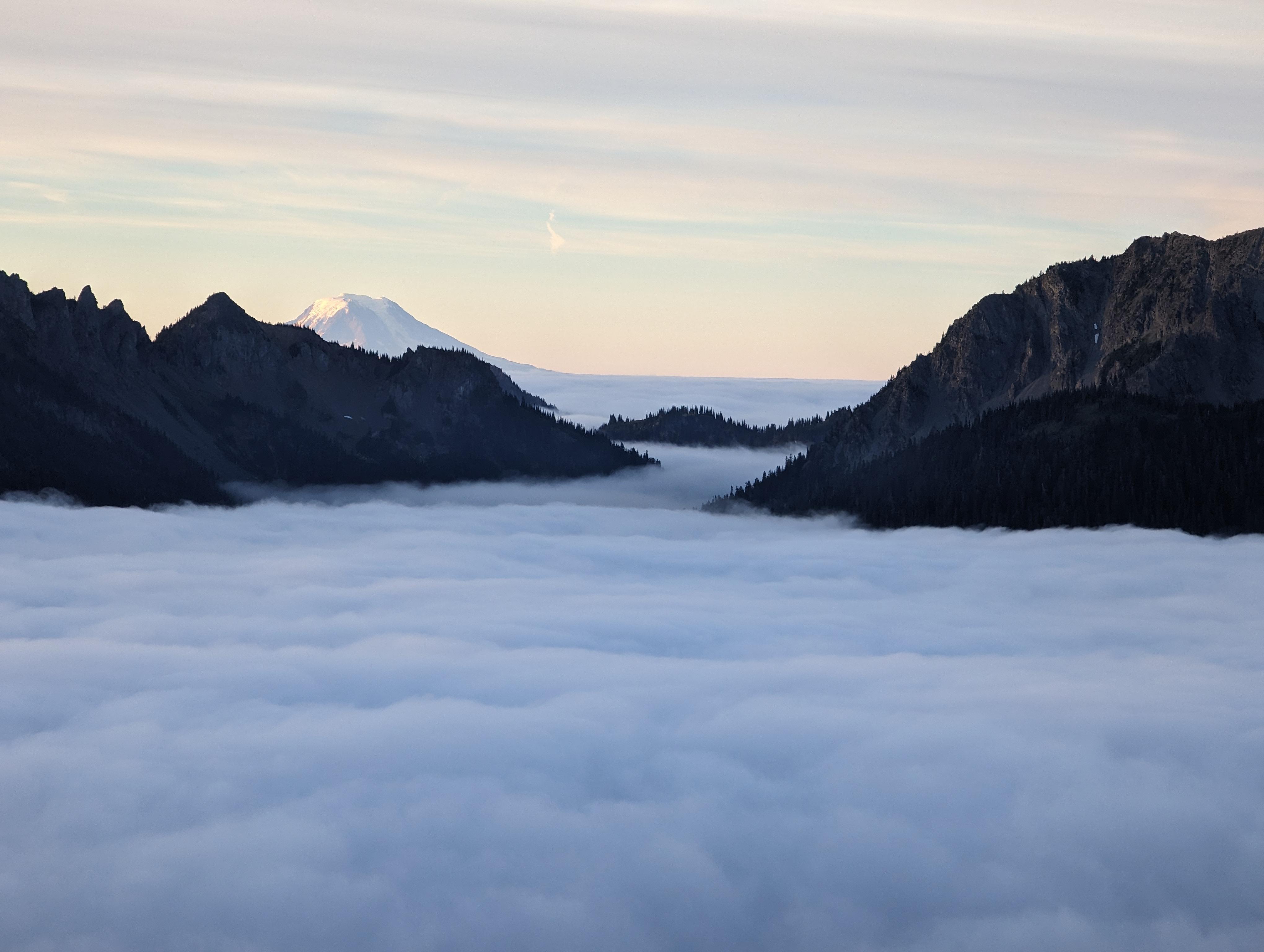 Above the clouds in Mount Rainier National Park [4000x3000][OC] | Scrolller