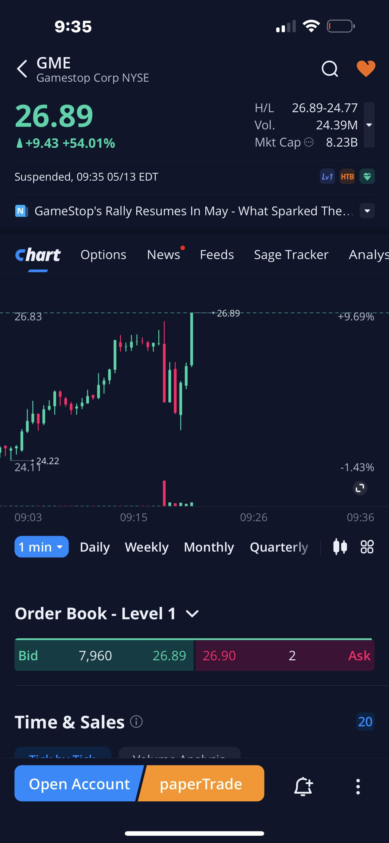 GME halted 9:35 | Scrolller
