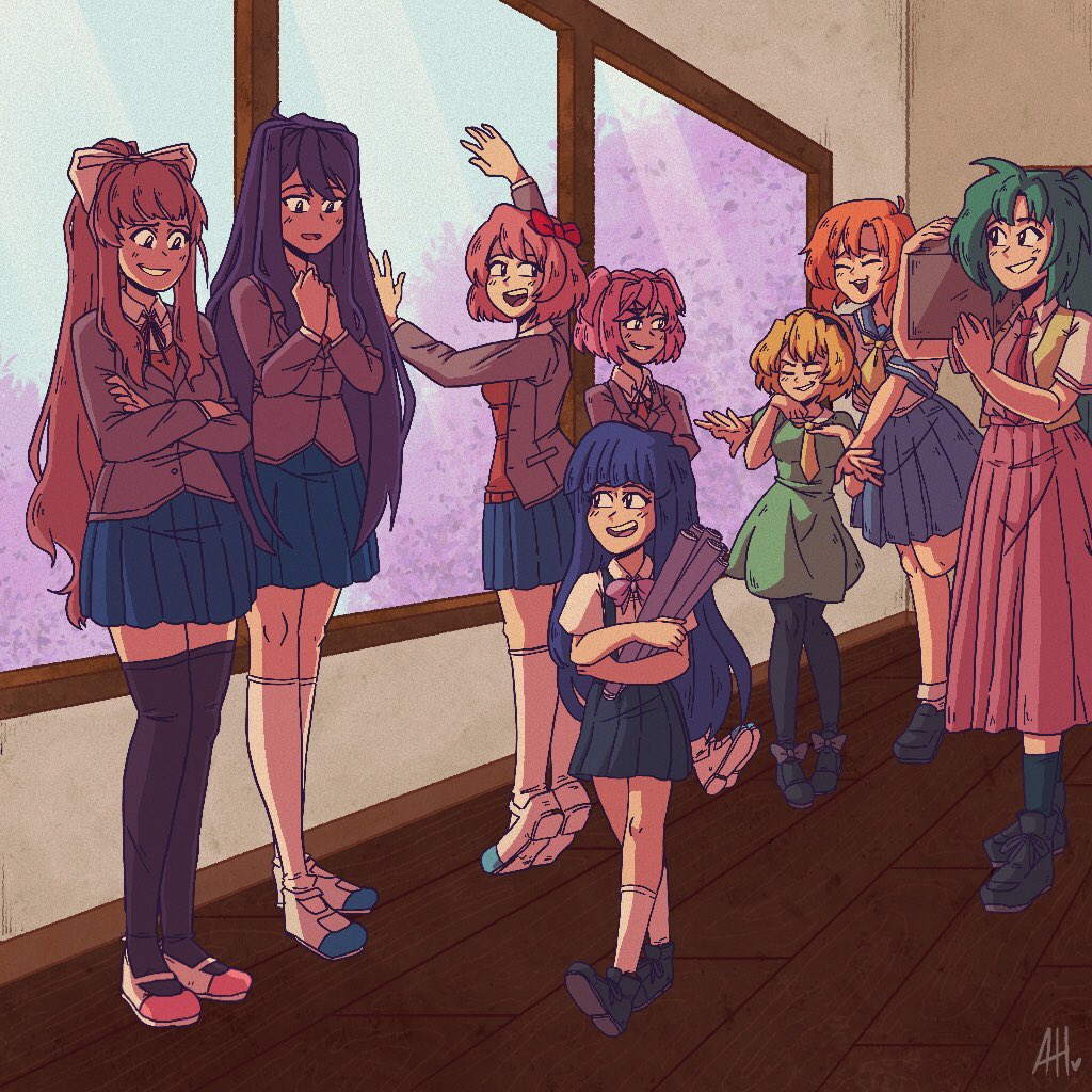Doki Doki When they cry (Artist: @WSTAudrey on Twitter) | Scrolller