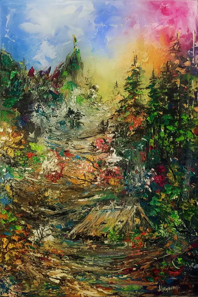 Imaginary by me - Foot of the mountain | Scrolller