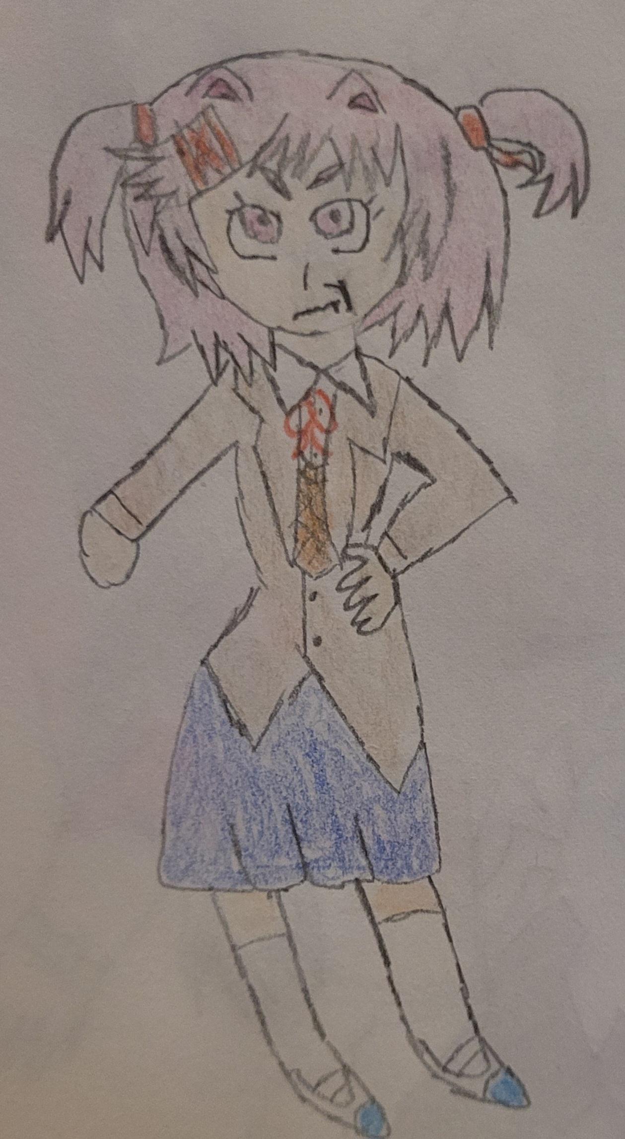 Decided to draw Natsuki | Scrolller