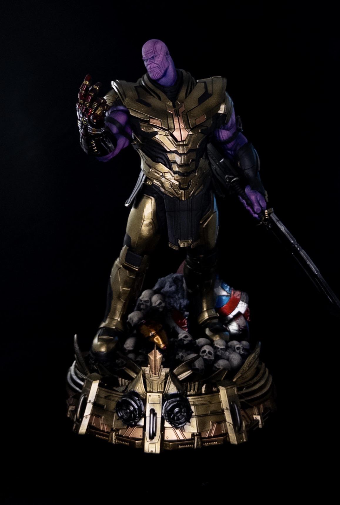 Photos of my finished Thanos statues. | Scrolller