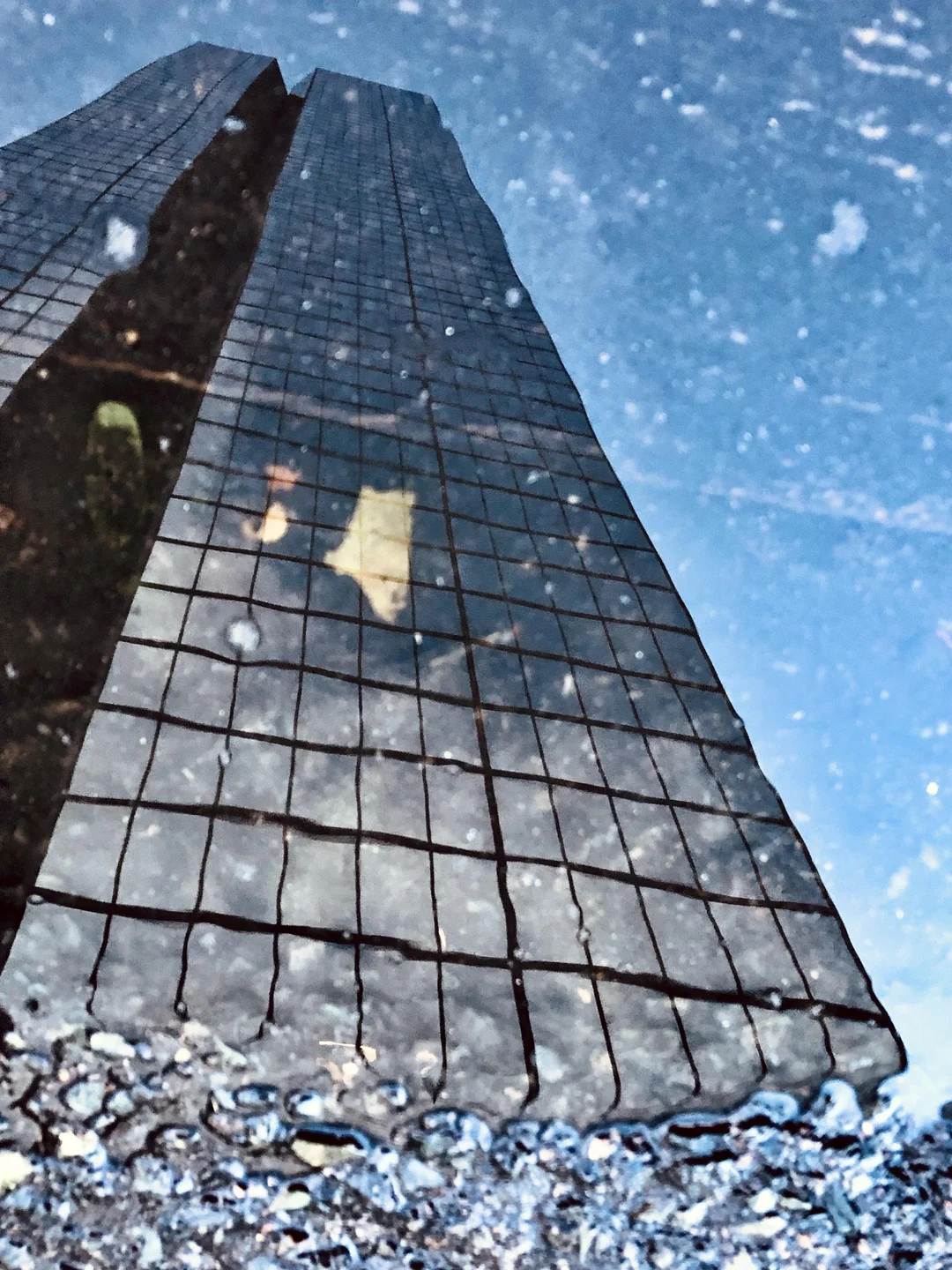 Boston pothole reflection | Scrolller