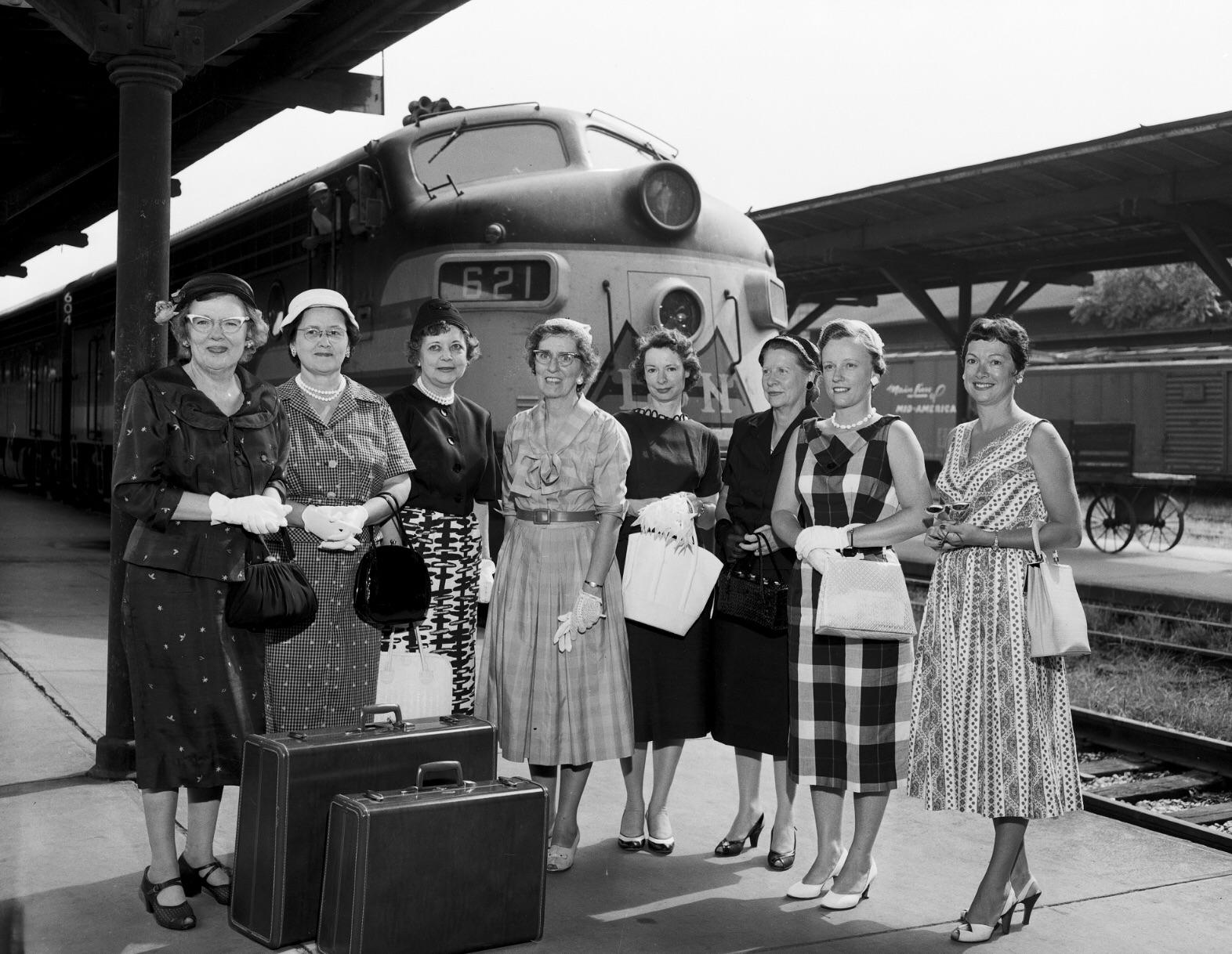 All Decked Out - Waiting for a train - 1959 | Scrolller