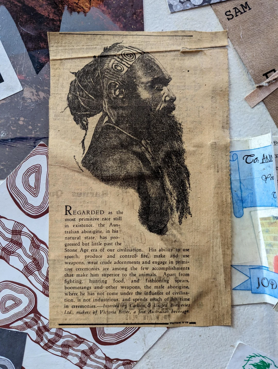 An incredibly racist newspaper ad by CUB, published less than 80 years ago | Scrolller