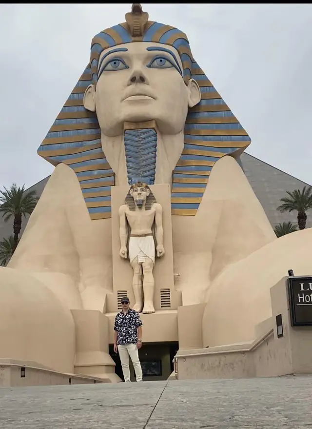 Finally got a photo in front of the Luxor, didn’t get one on my last ...