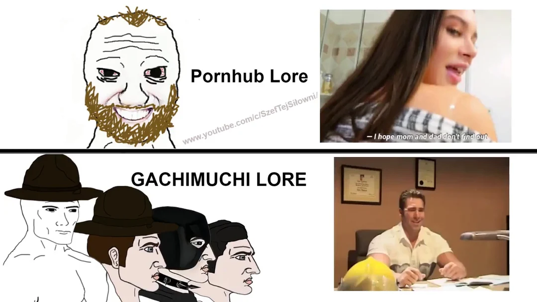 Pornhub lore vs Gachi lore | Scrolller
