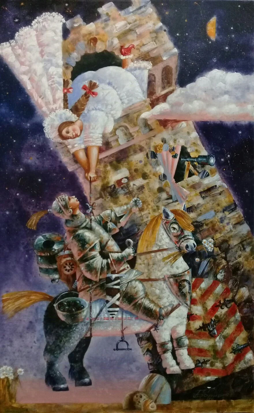 Long-awaited groom, Andrey Boris (me), canvas & tempera, 2017 | Scrolller