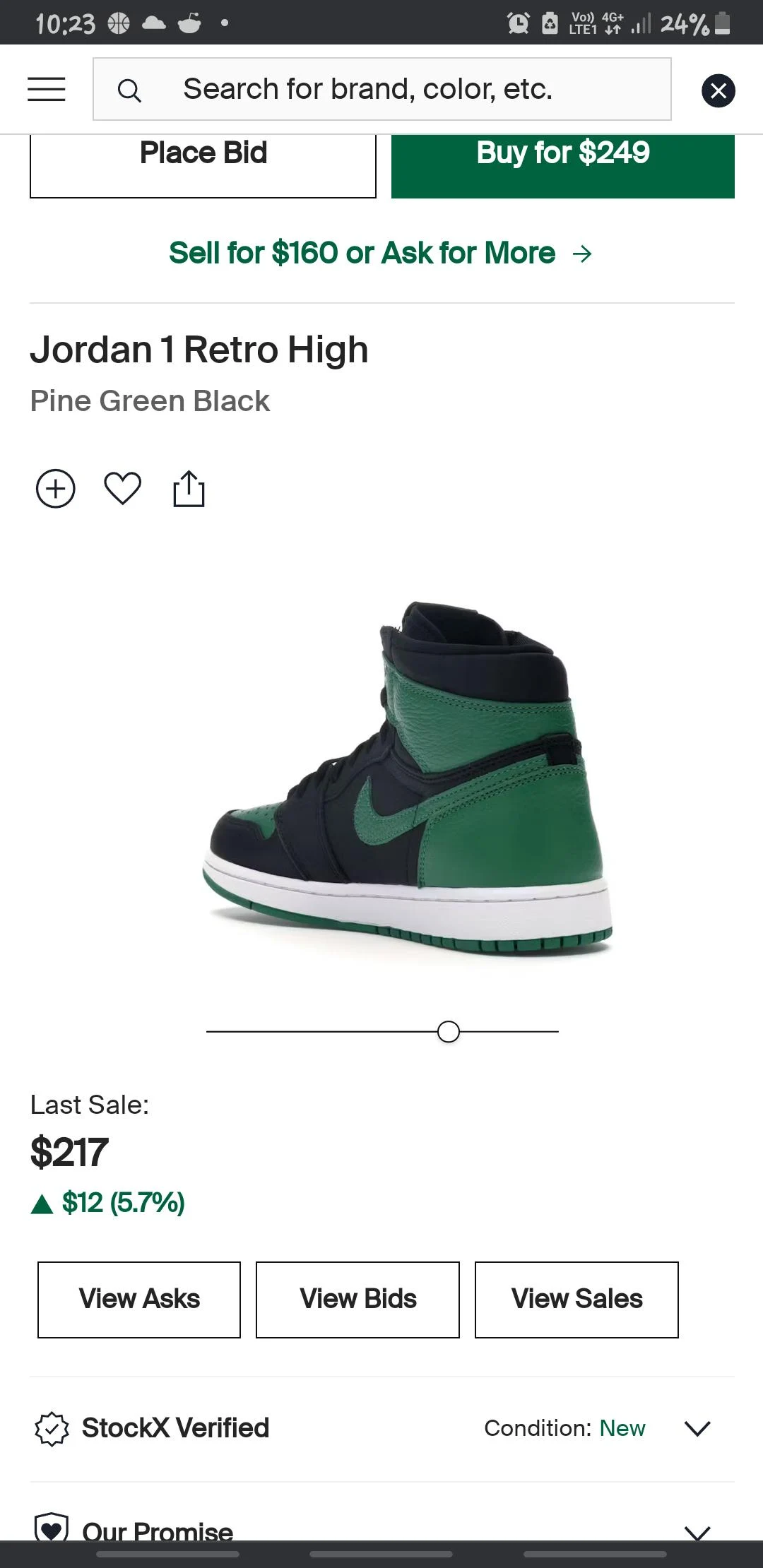 Hi guys recently I got an offer for a pair of air jordans the air jordan retro high pine greens ...