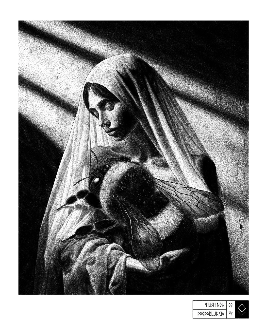 Hush Now, doodgelukkig, digital, 2024 | Scrolller