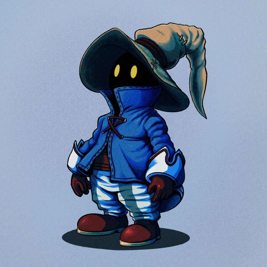 A drawing I made of my favourite black mage, Vivi! | Scrolller