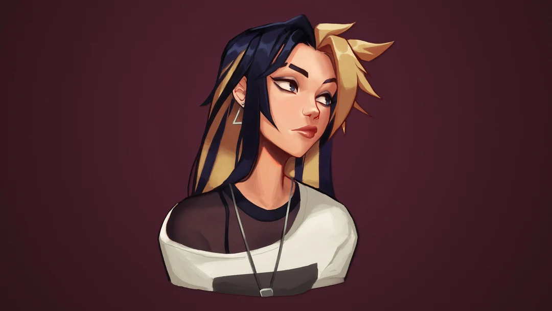 Akali with her hair down by Qtori | Scrolller