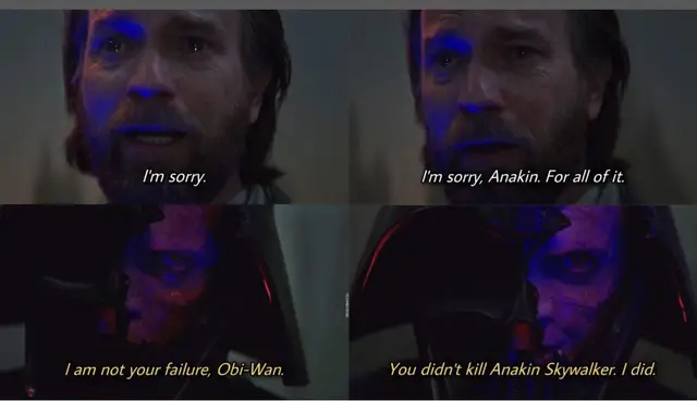Anakin’s “I did it for me” moment | Scrolller