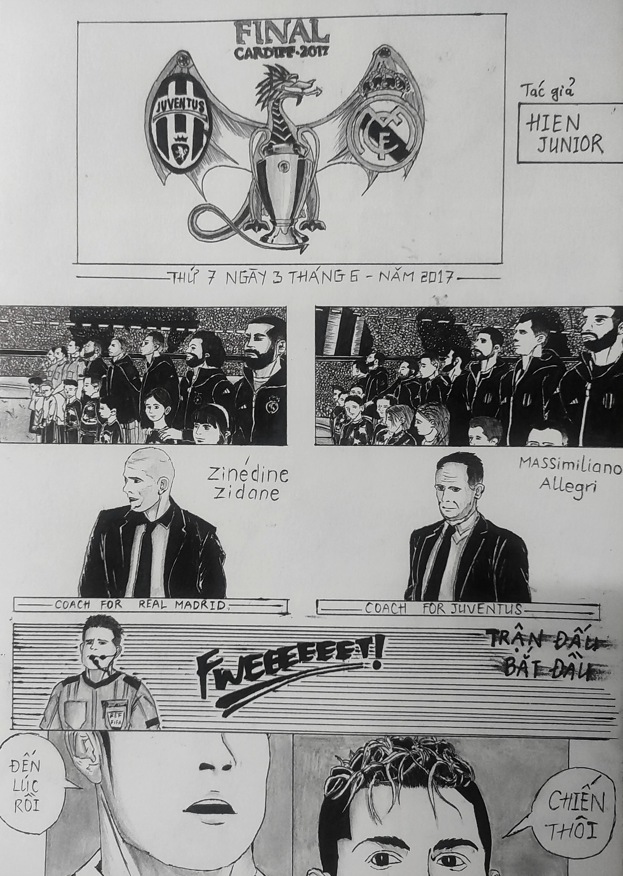 Football Comic (recreate the match): UEFA Champions league Final Cardiff - 2017 (#artbyme) part ...