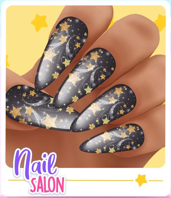 New year nails I made on an app. | Scrolller