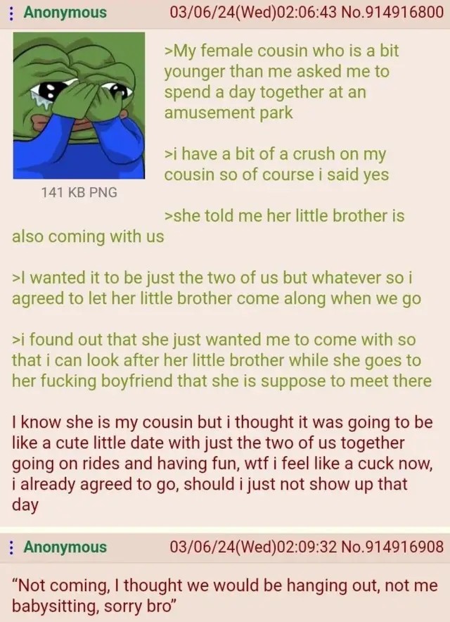 Anon gets rejected | Scrolller