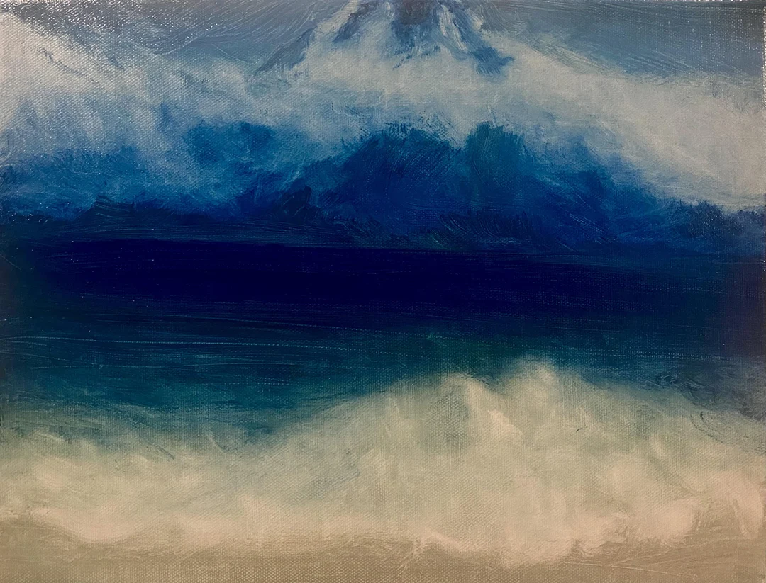 37th view of Mount Fuji, me, Oils, 2022 | Scrolller