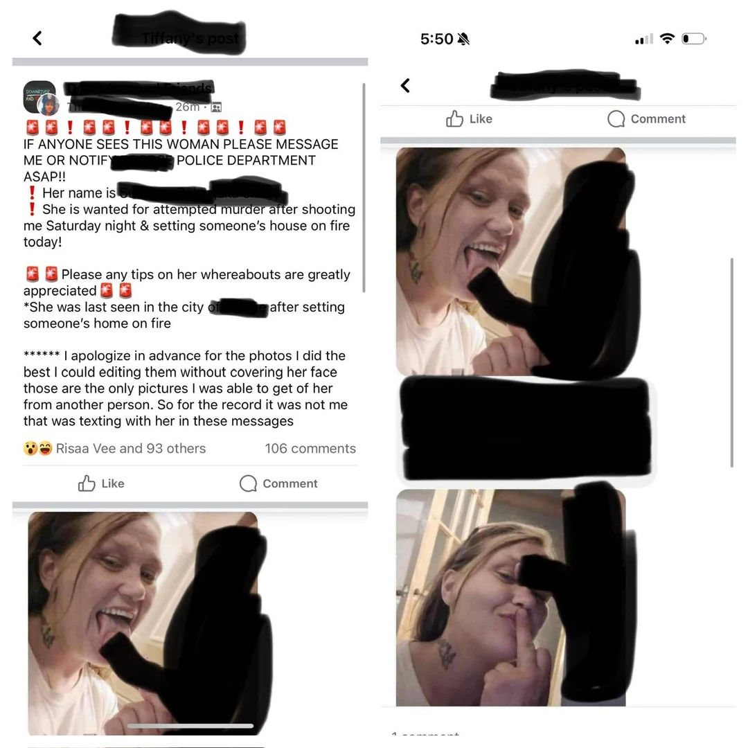 Woman posted this on my towns Facebook group. She failed to edit out all the penis. | Scrolller