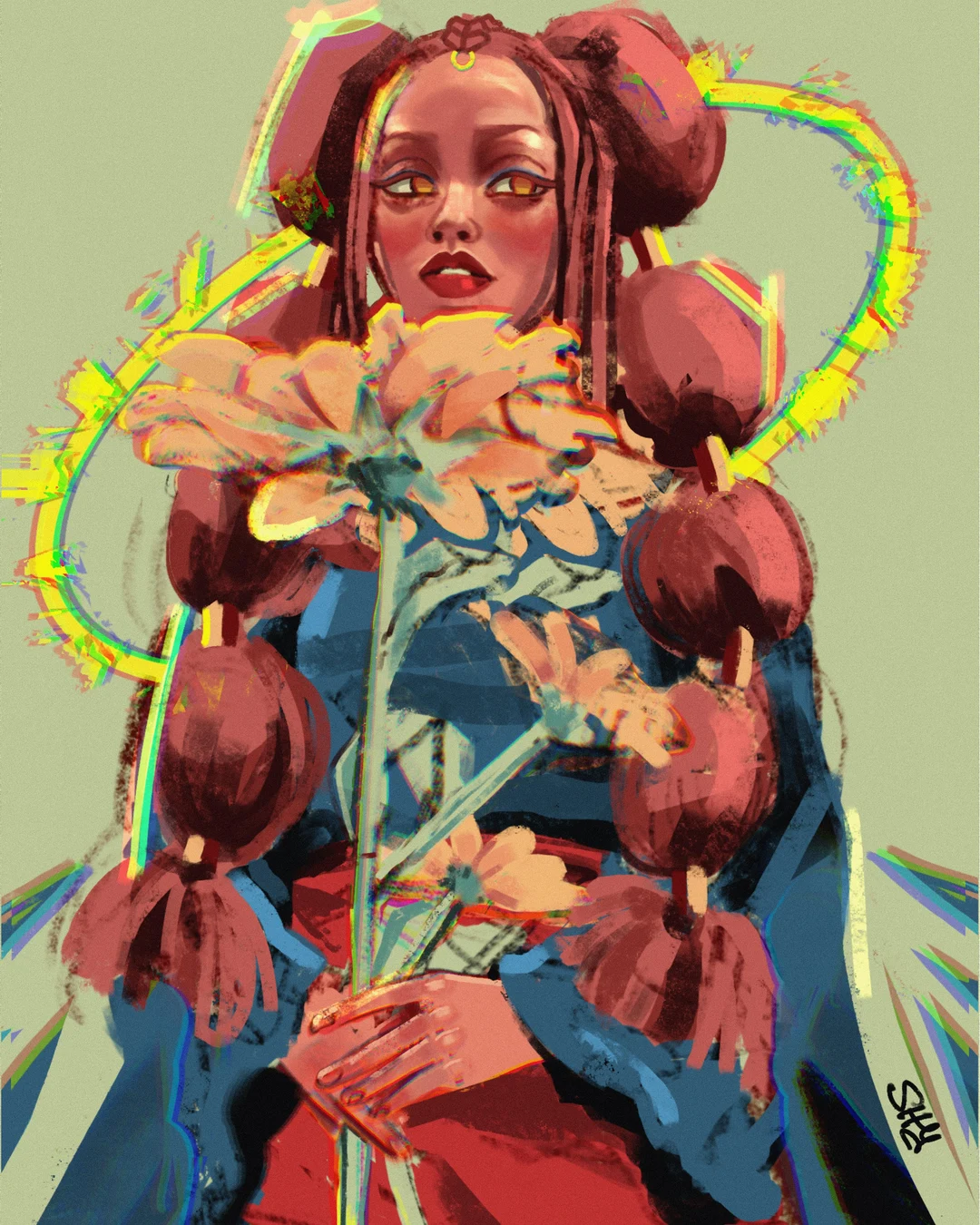 "Fleur" by me, digital art (Procreate), 2022 | Scrolller