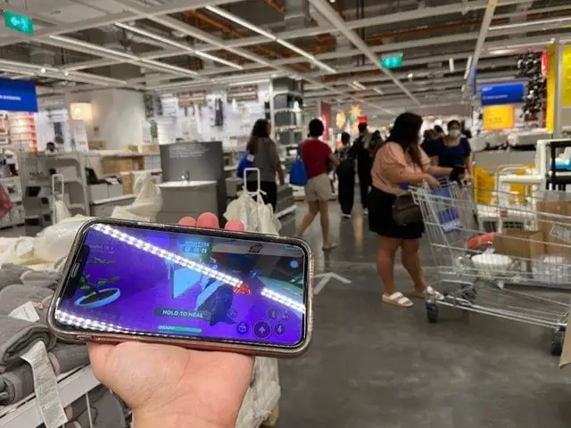 Playing Ikea game in Ikea | Scrolller
