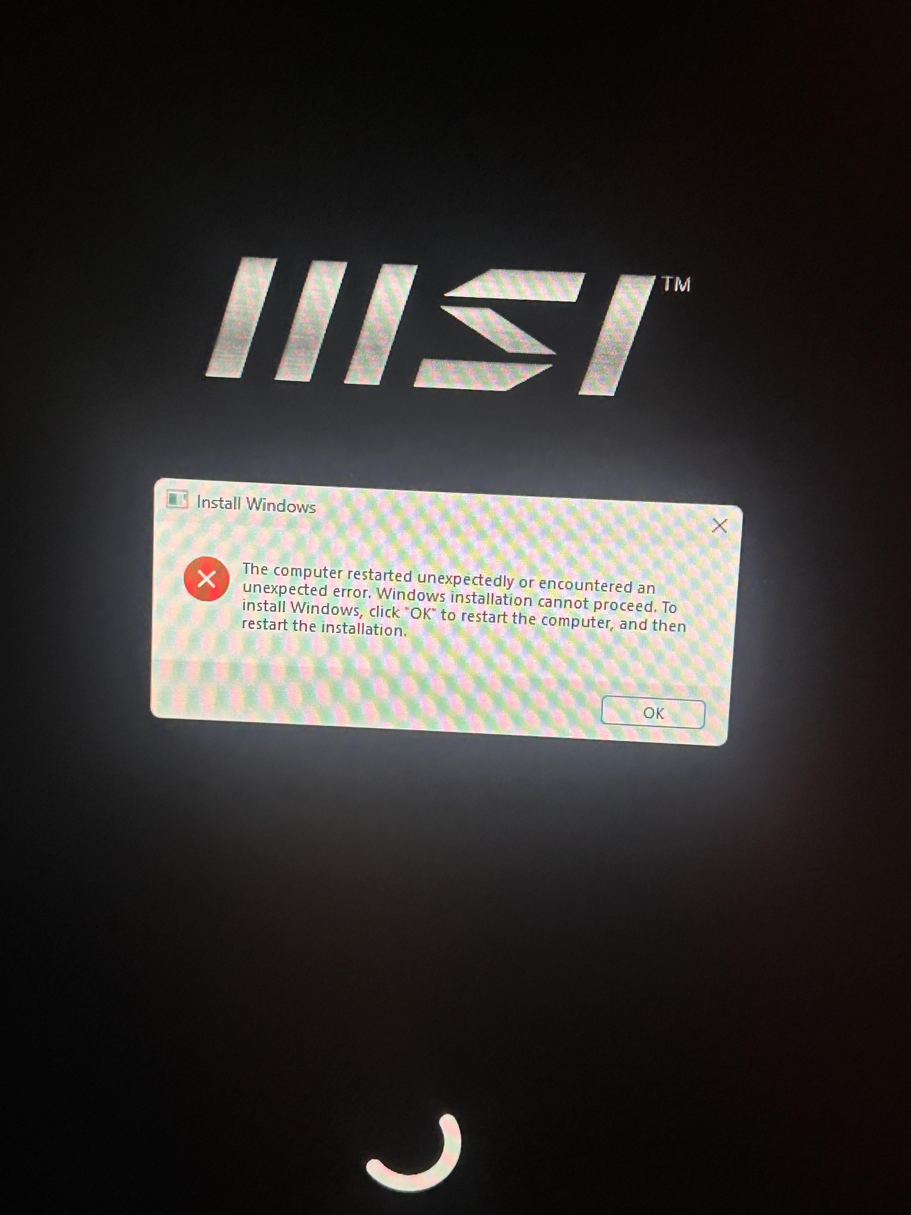 New pc can’t install windows | Scrolller