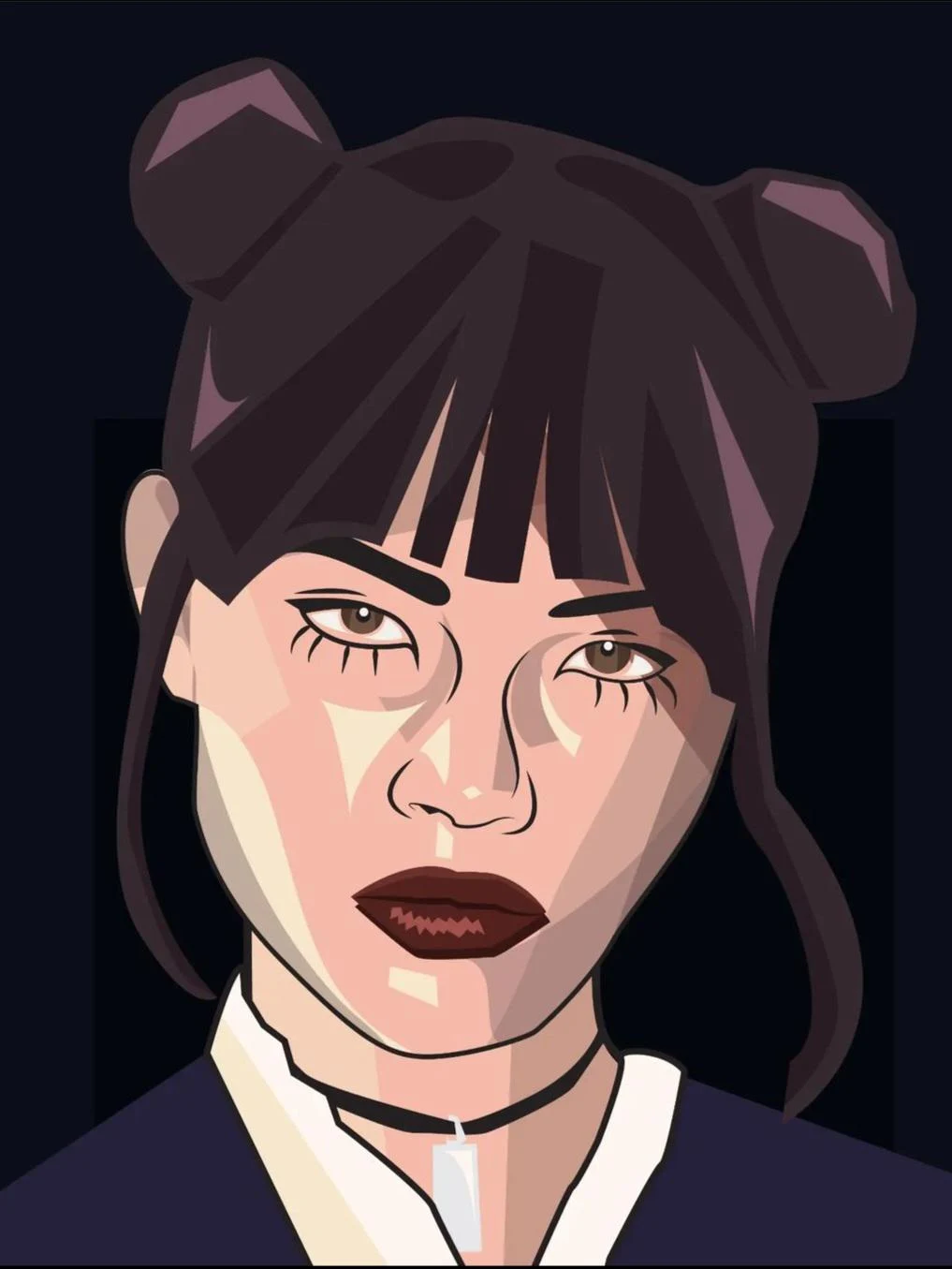 "Dissapointed", shisa/me, vector art, 2021 | Scrolller