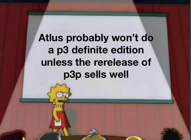 Atlus isn’t gonna do it just because you asked, this is atlus we’re talking about | Scrolller