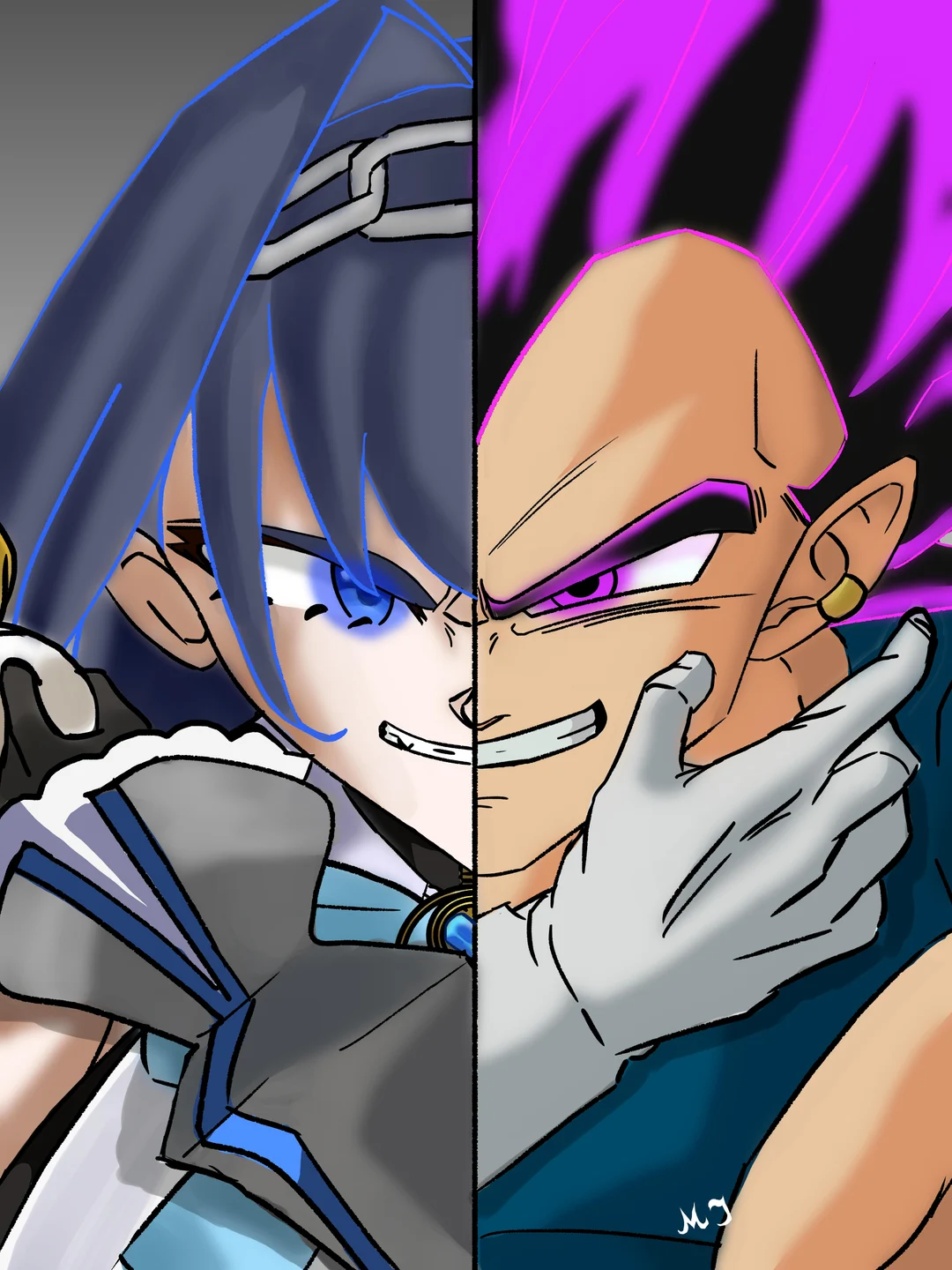 Kronii And Vegeta | Scrolller