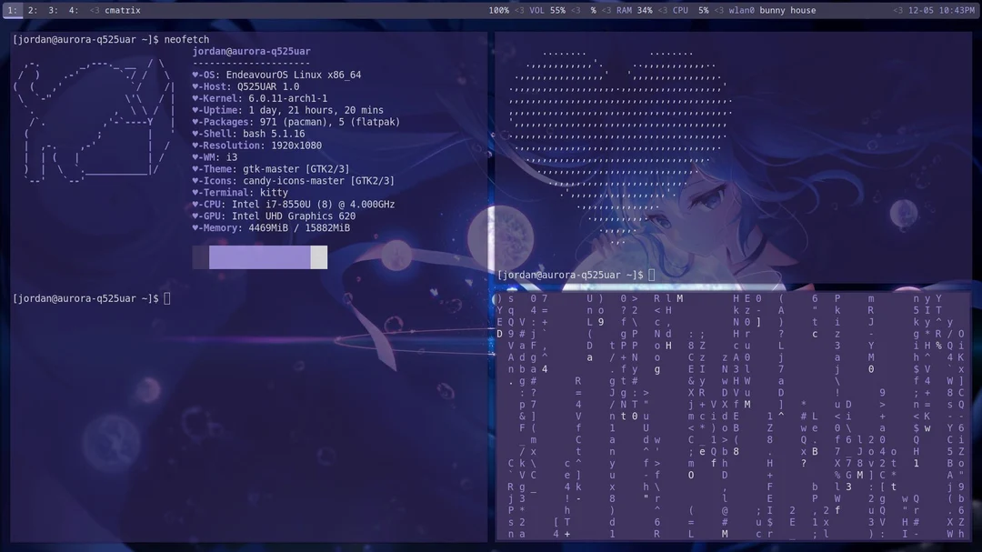 [i3-gaps] I love purple | Scrolller