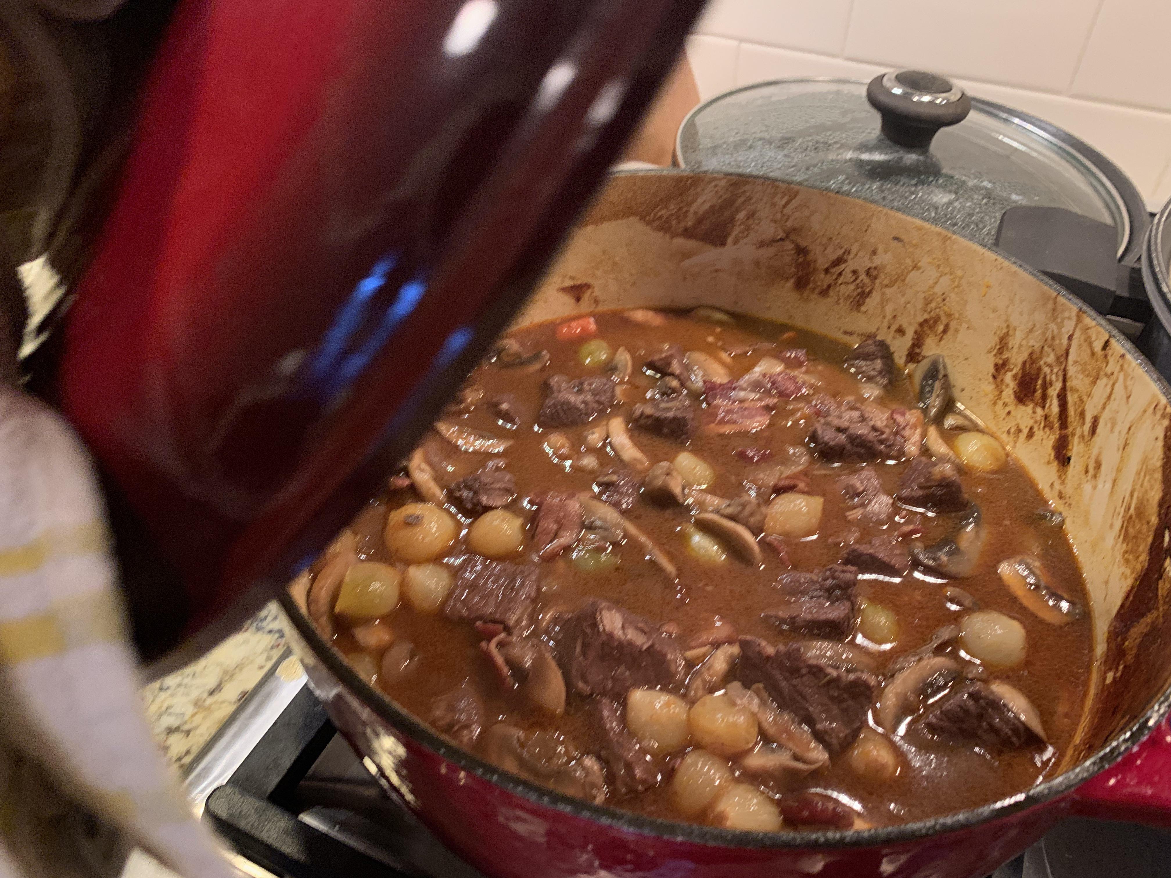 Beef Bourguignon in the Lodge. | Scrolller