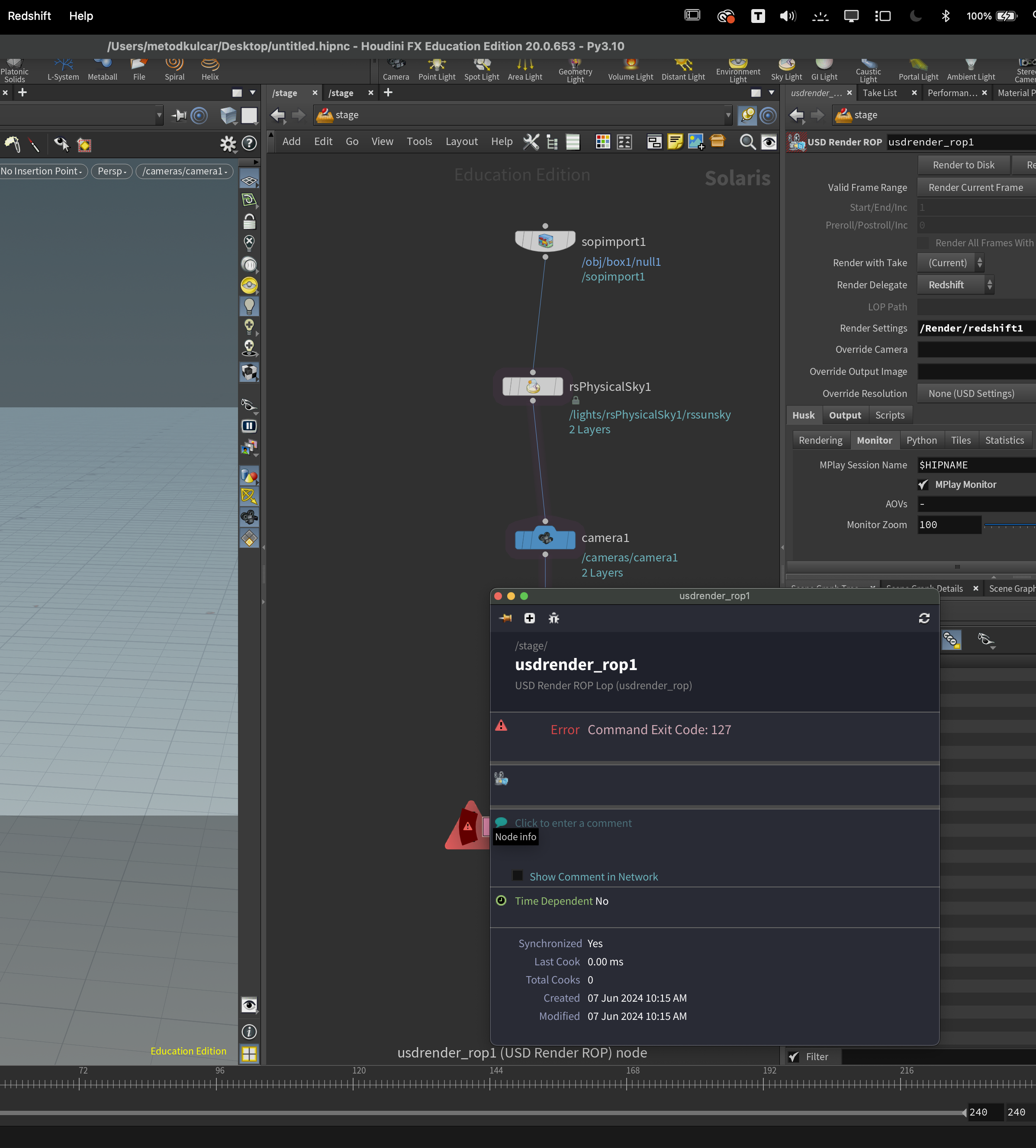 Discover more like Houdini: Can someone help with fixing this command exit code 127? I've ...
