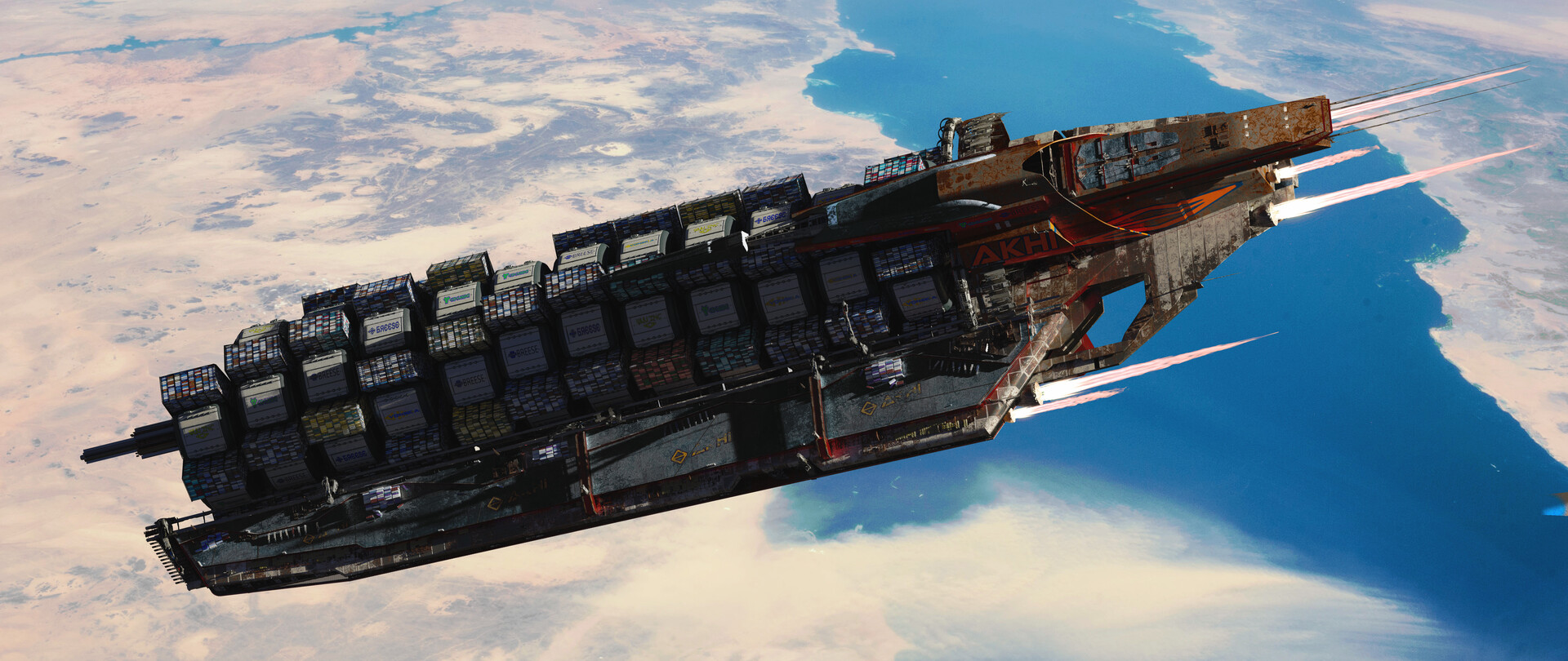 Cargo spaceship by Jakub Wysocki | Scrolller