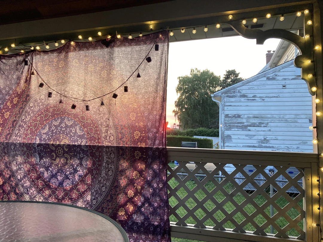 Sitting on my patio watching the sun go down | Scrolller