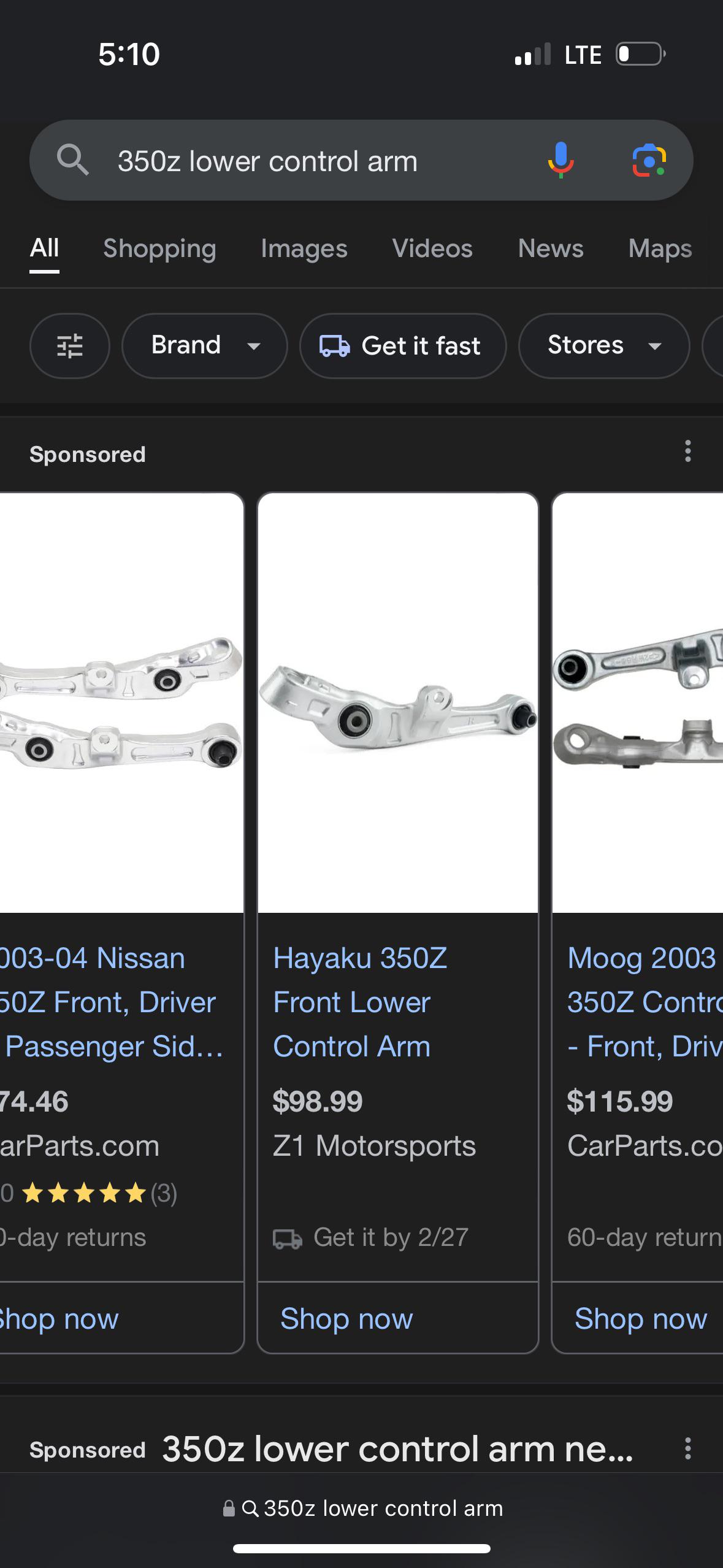 lower control arm reccomendations | Scrolller