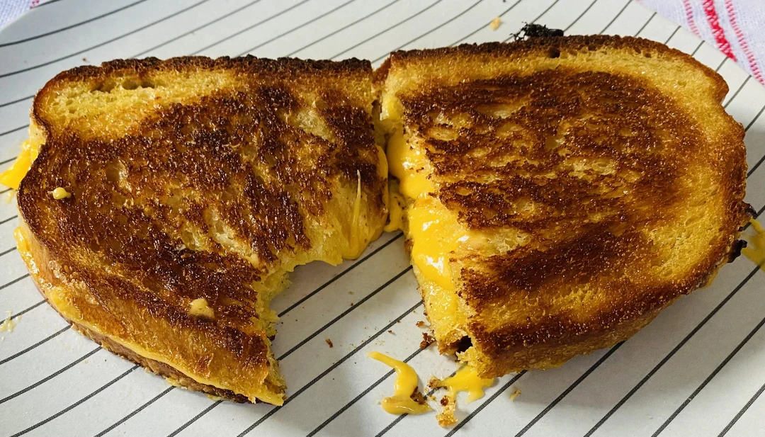 Grilled Cheese On Sliced Semolina | Scrolller