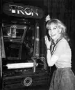 Barbara Eden with the Tron video game (1983) | Scrolller