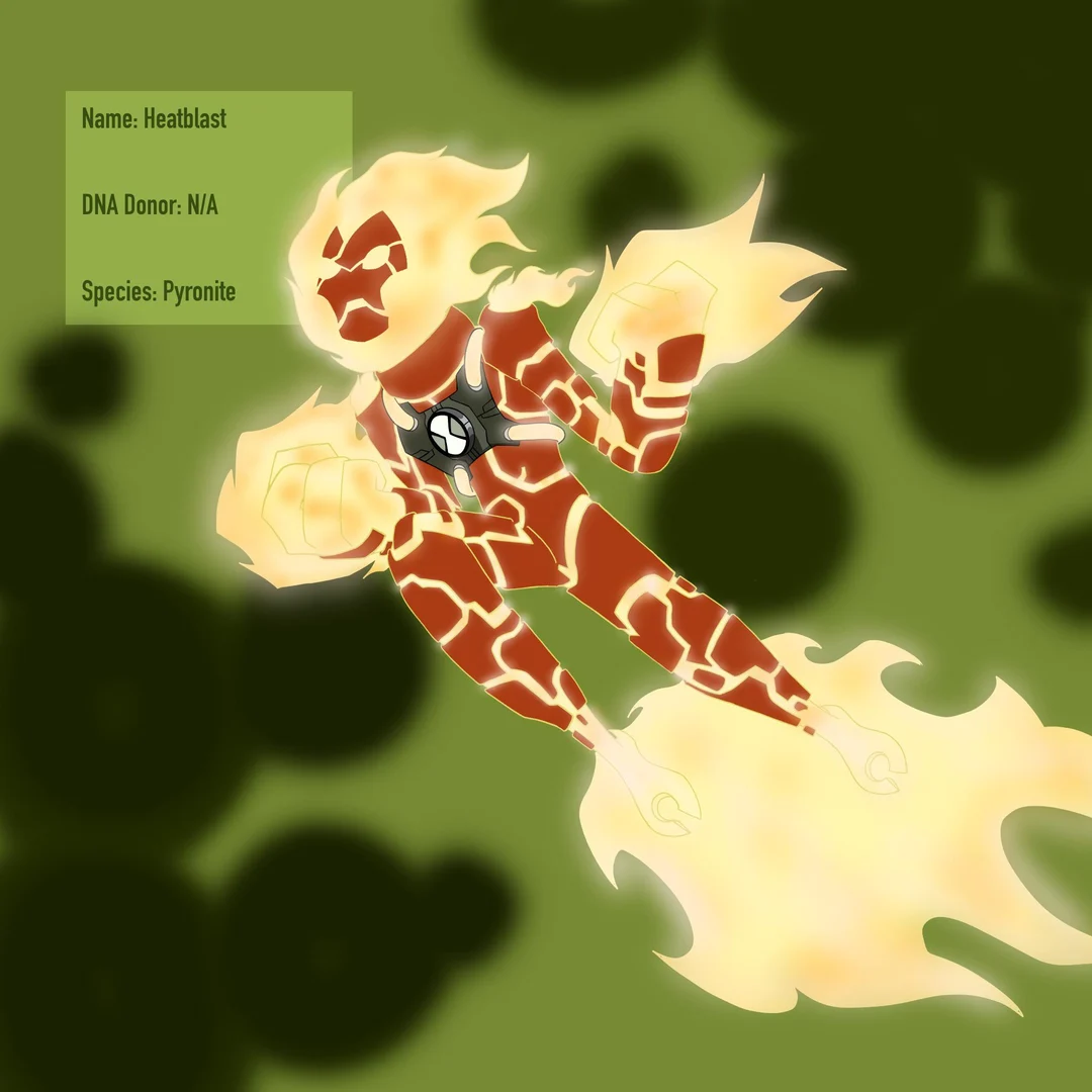 Henry’s(OC) version of heatblast | Scrolller