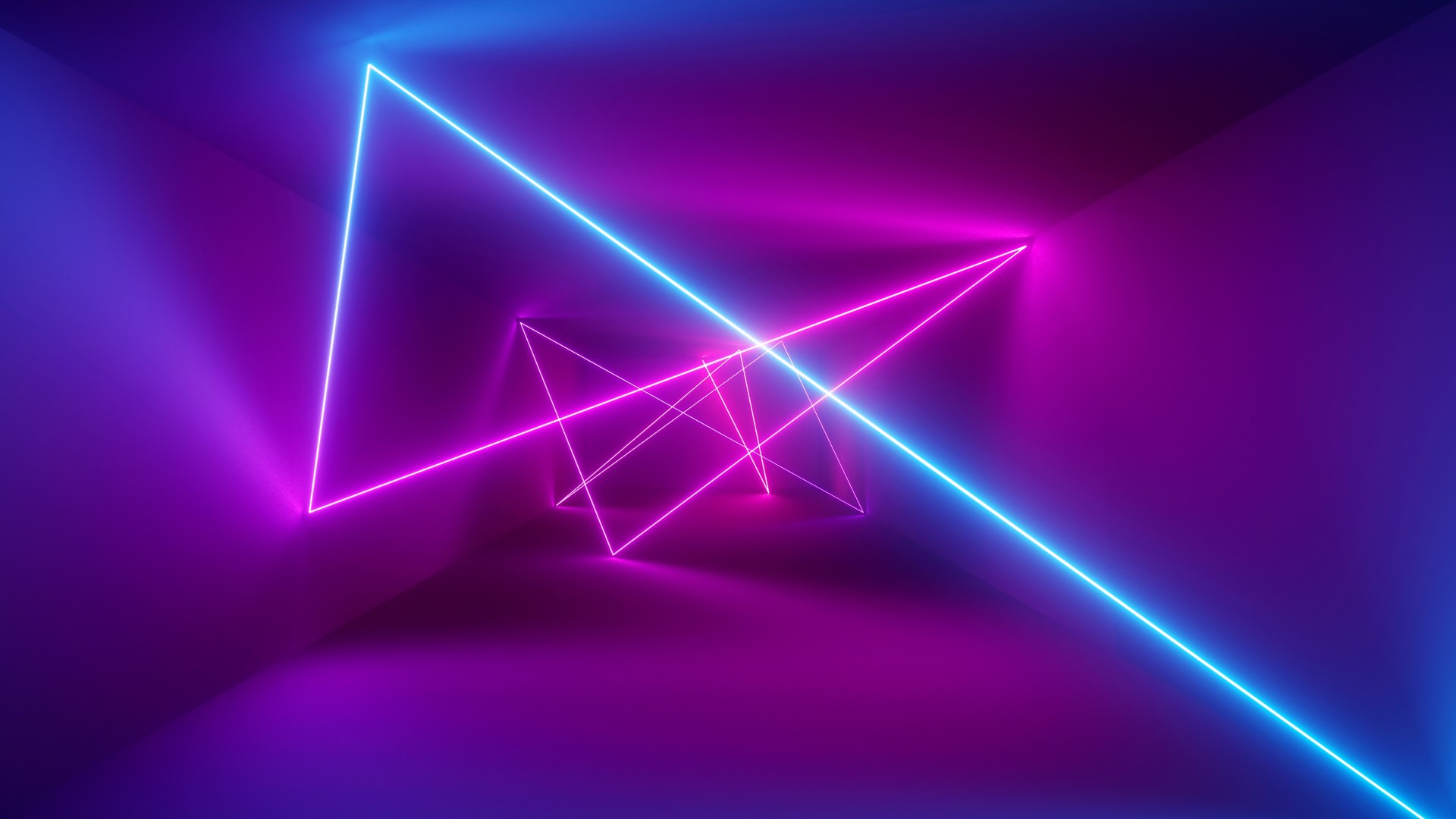 Neon room wallpapers, lines, laser lights [1920x1080] | Scrolller