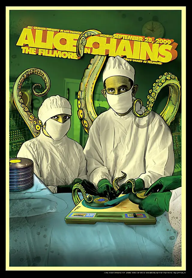 Alice In Chains - Tour Poster (San Francisco 2009) | Scrolller