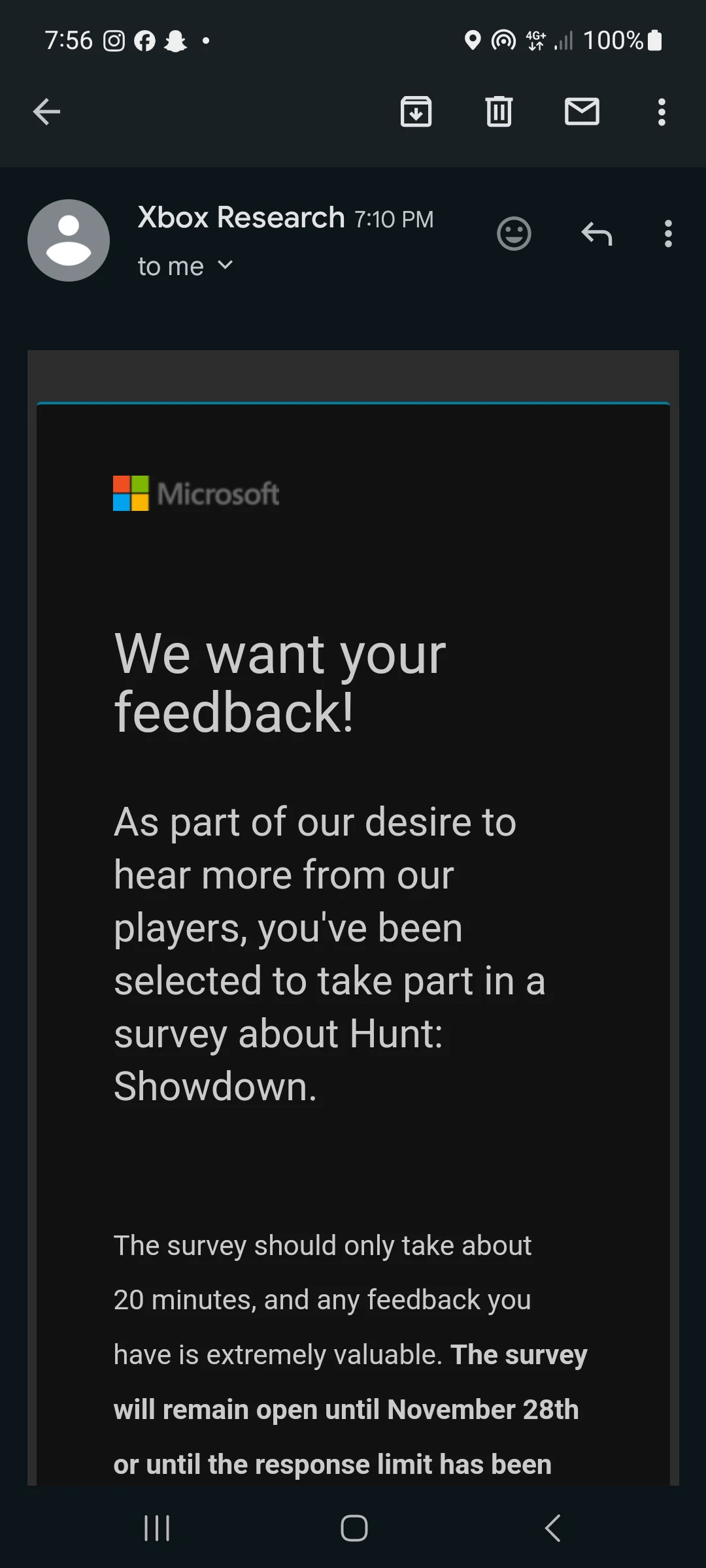 Hunt Showdown Survey From Xbox? | Scrolller