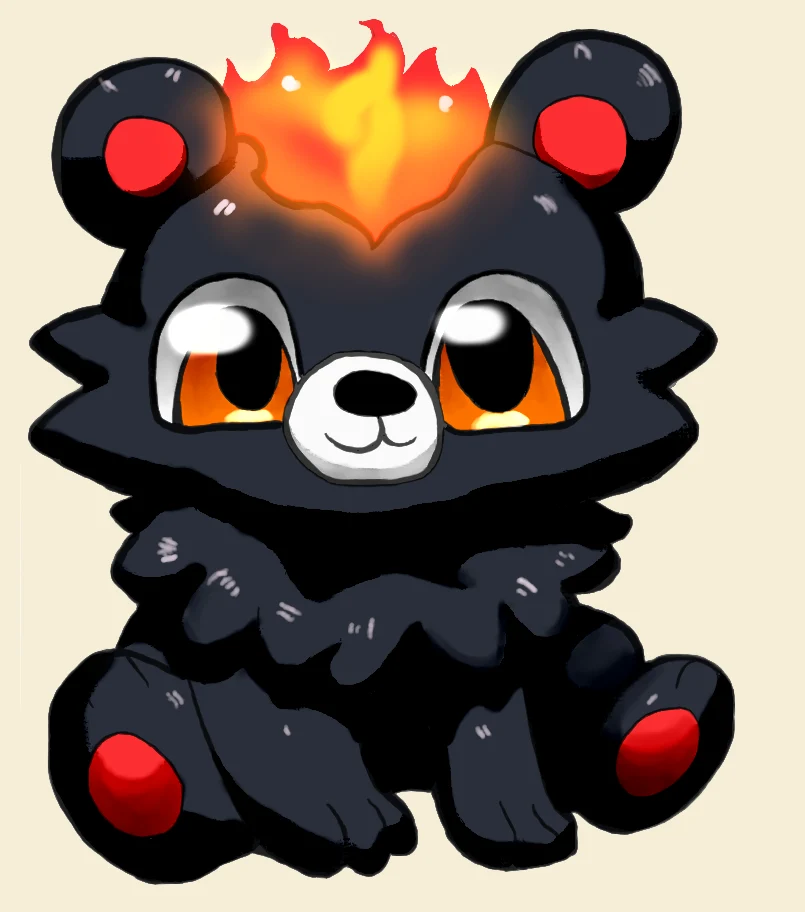 Got commissioned to make this fiery critter | Scrolller