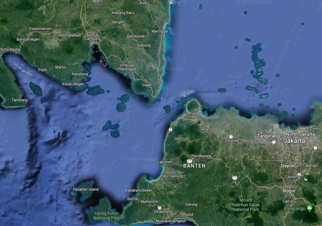 Is it possible to build a bridge/tunnel via that small island in between to connect Java and ...