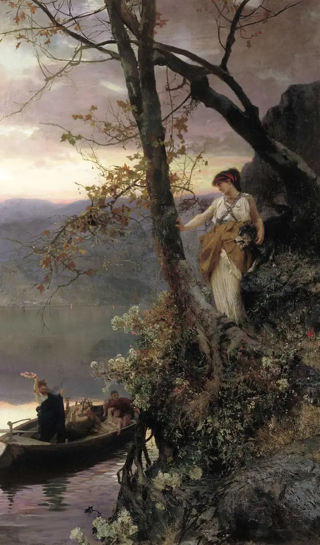 Henryk Hector Siemiradzki - Scene from Roman Life, (1883) | Scrolller