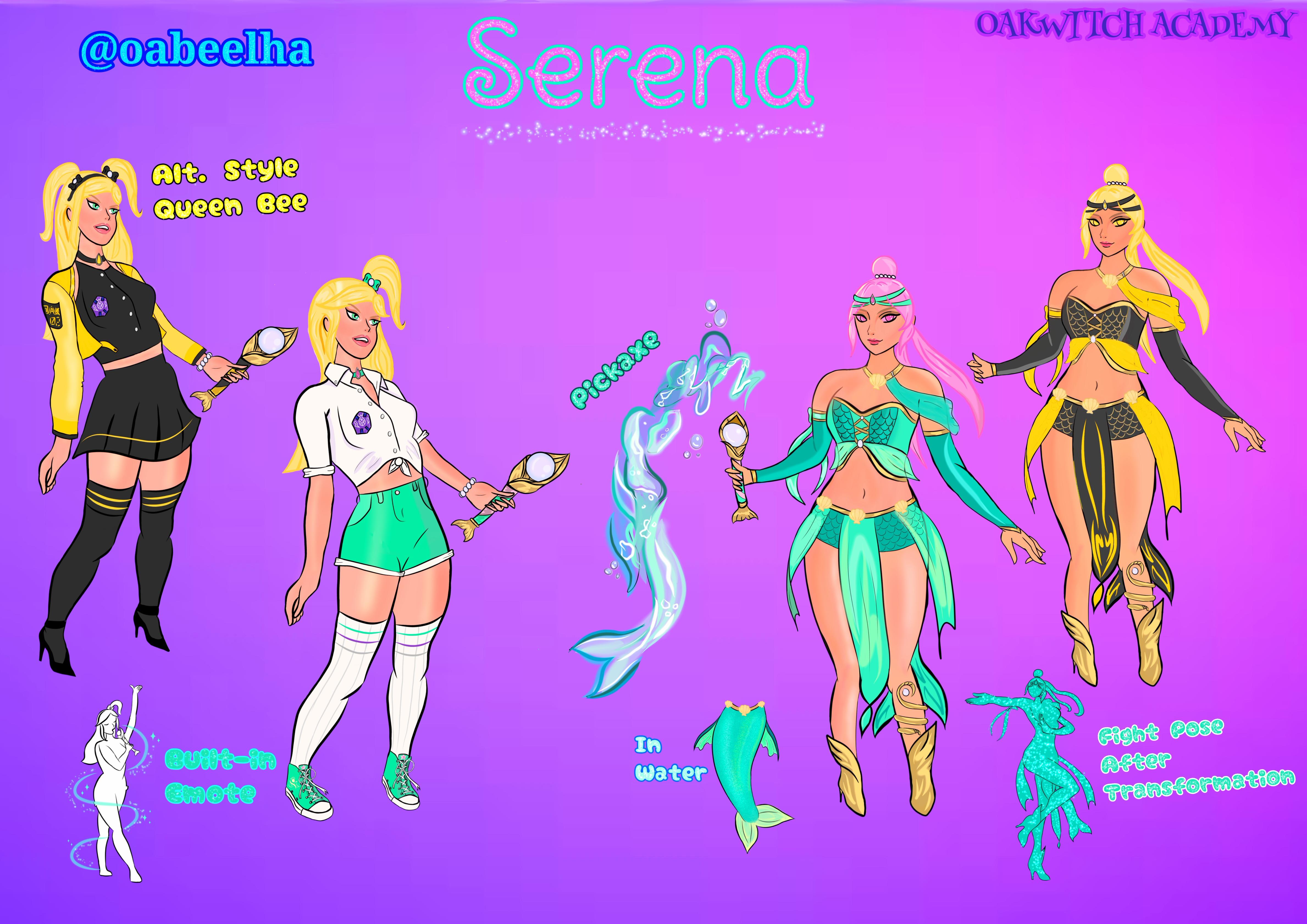 Serena Oakwitch Academy ️🧜🏼‍♀️🔮 - Skin Concept | Scrolller