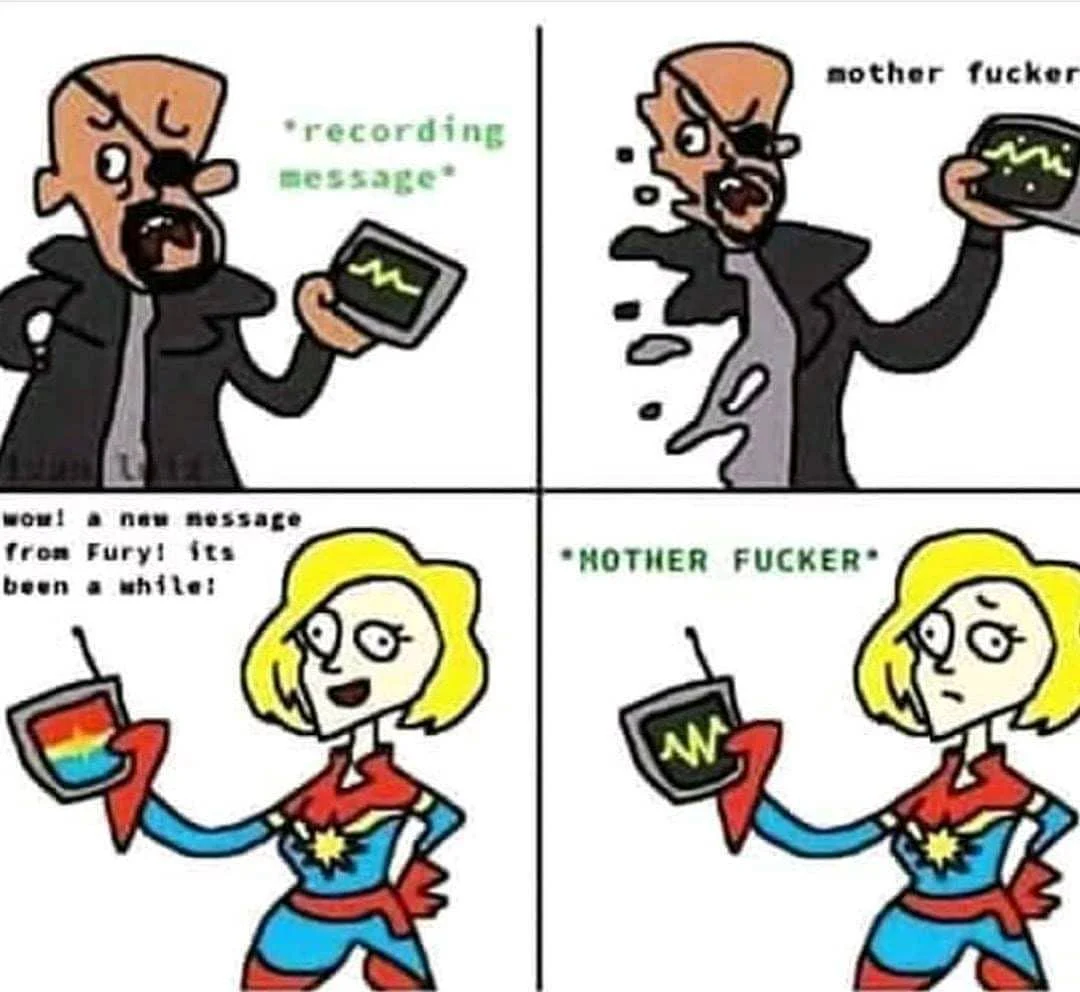 When you realize Fury's final message was... not exactly what you expected. | Scrolller