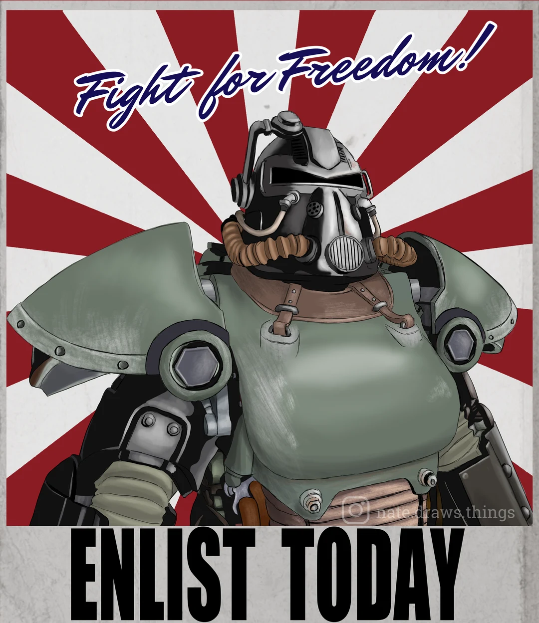 "Enlist Today" Propaganda poster by me | Scrolller