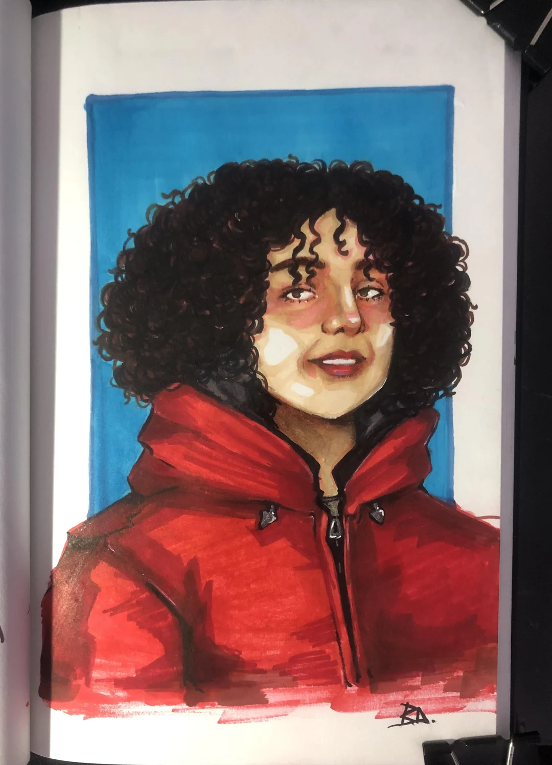 self-portrait, me, marker, 2023 | Scrolller