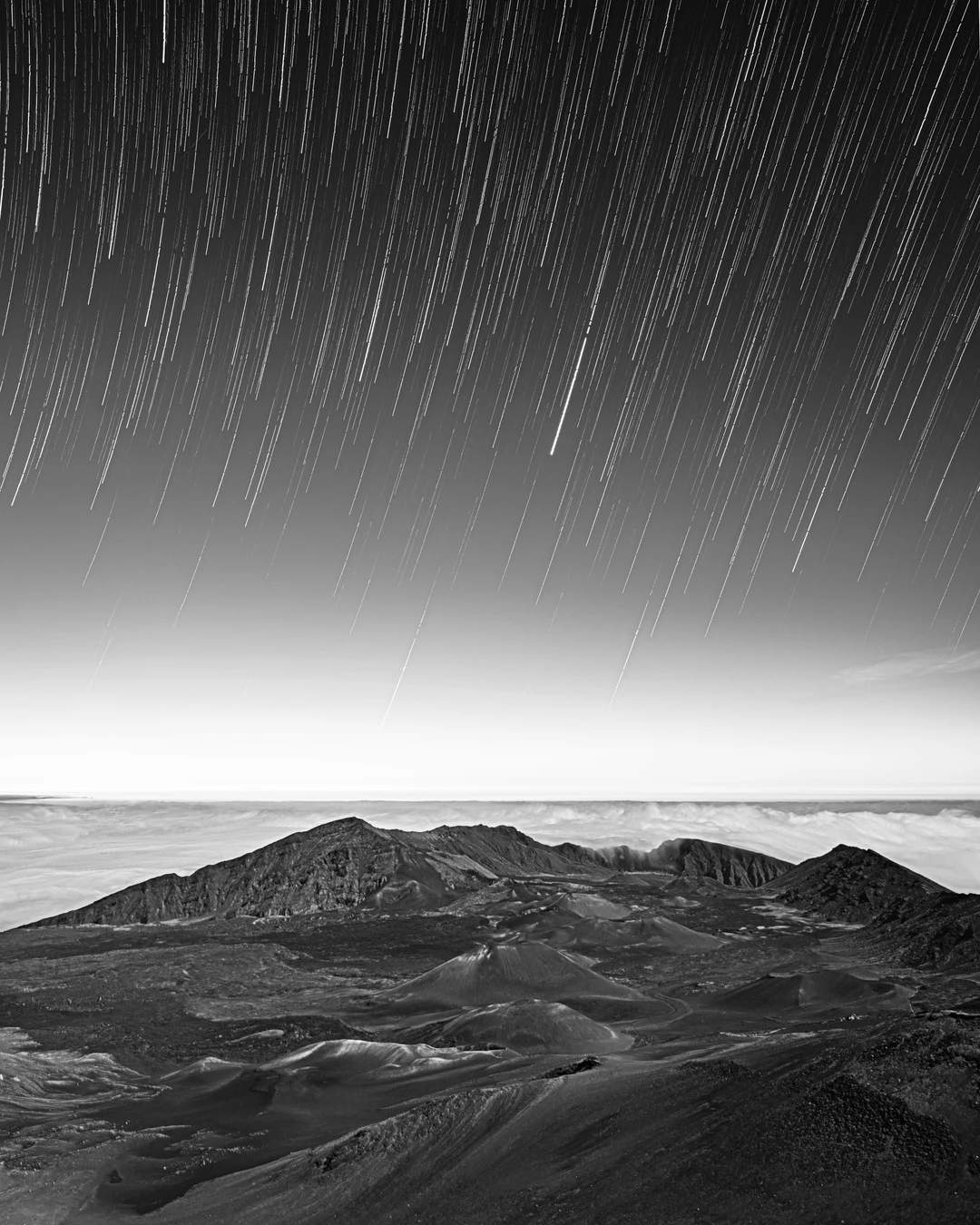 Composite of ~300 photos while watching the sunrise at the summit of Haleakalā Volcano | Scrolller