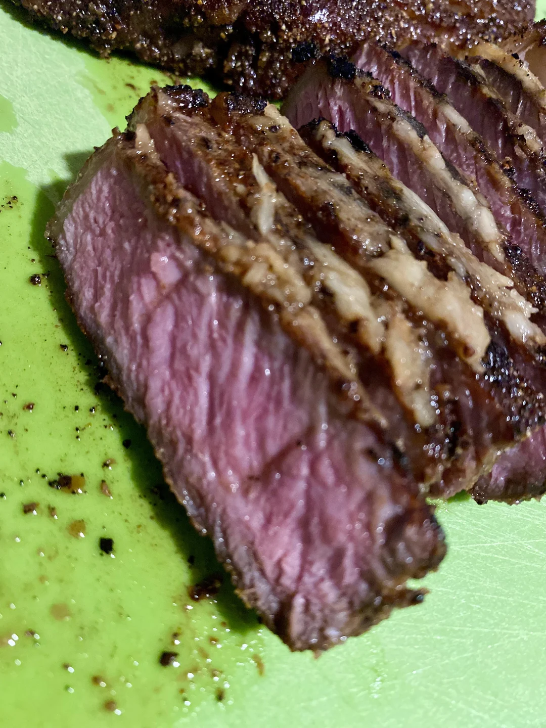 Reverse seared strip | Scrolller