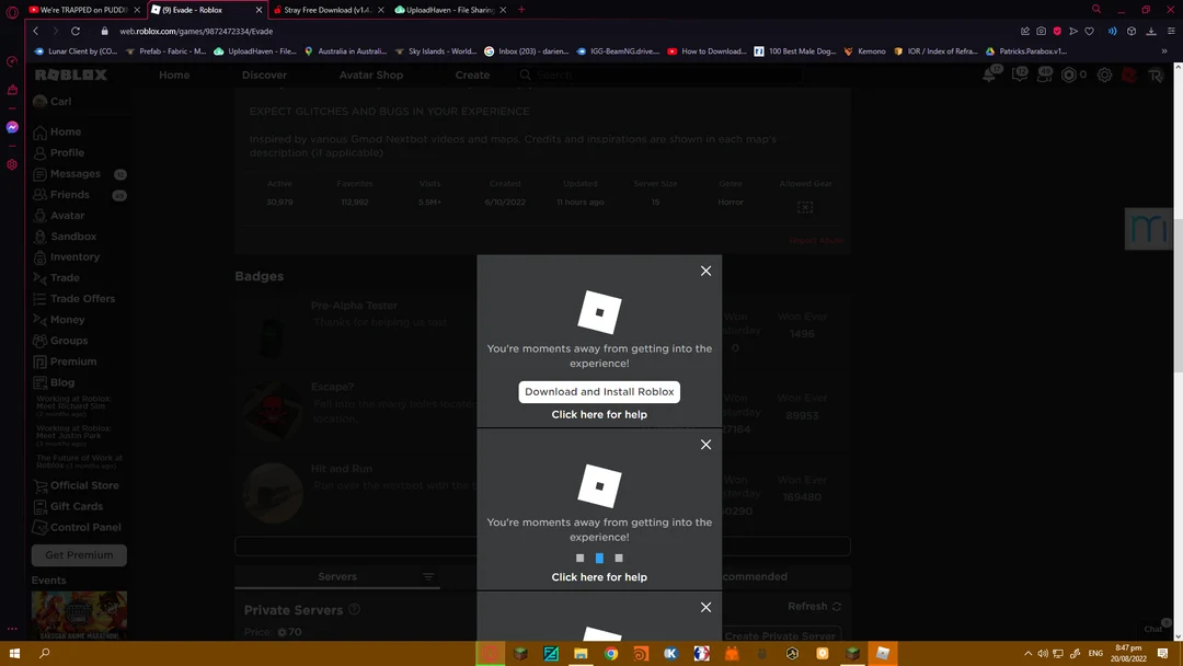 clicked to many spaces this what happened | Scrolller